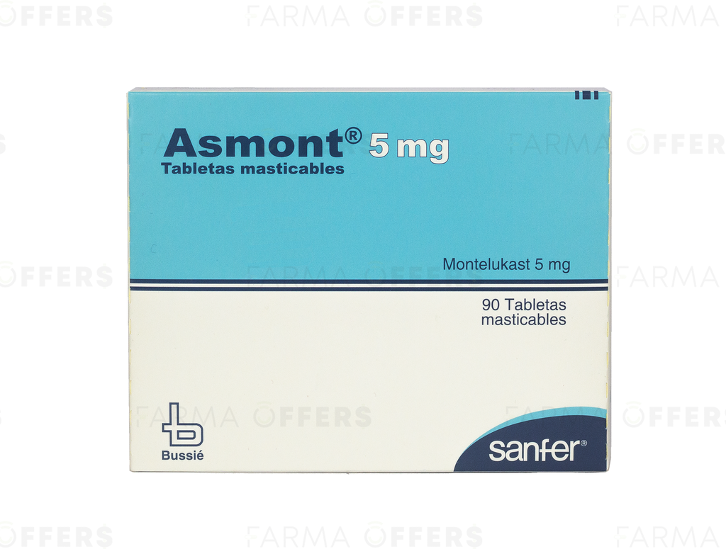 ASMONT TABL MAST 5.00MG, 1 de 90 | Farmaoffers